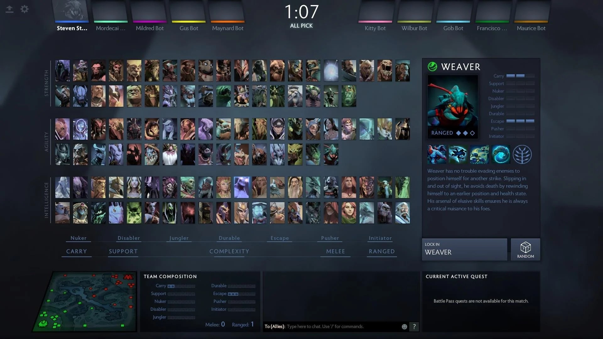 Dota 2 Draft Picker | Daniel's Personal Website